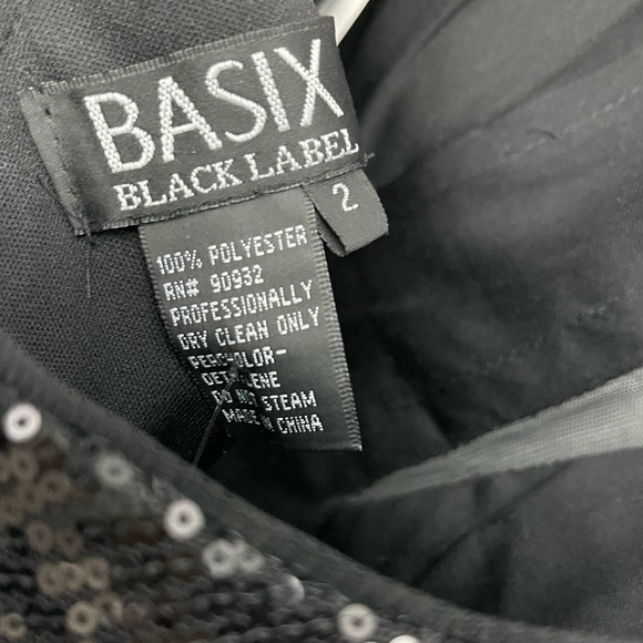 Basix Black Label | Dresses | Basix Black Label Black Sequin Gown Nwt ...